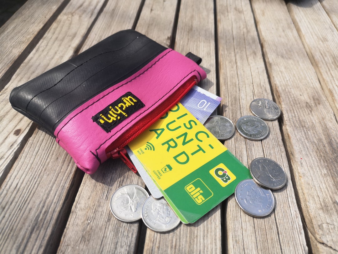 Small Bike Tube Purse Repurposed Bike Tubes Bike Friendly Vegan Coin ...