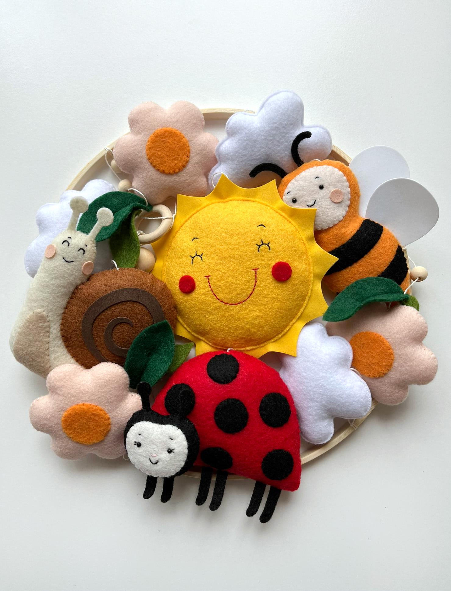 Felt Bee Pattern – PDF and SVG | DIY Bumblebee Plush Toy | Baby Mobile ...