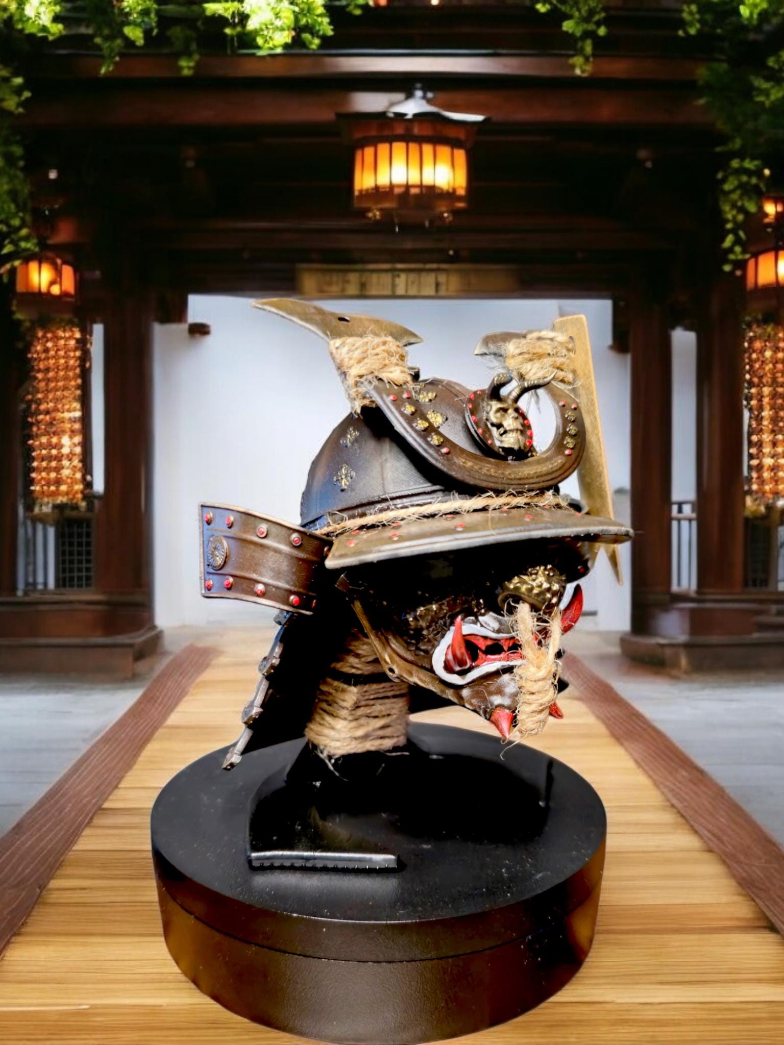 Shogun Mask - Intricate Samurai Armor Replica, Unique Decor - Etsy