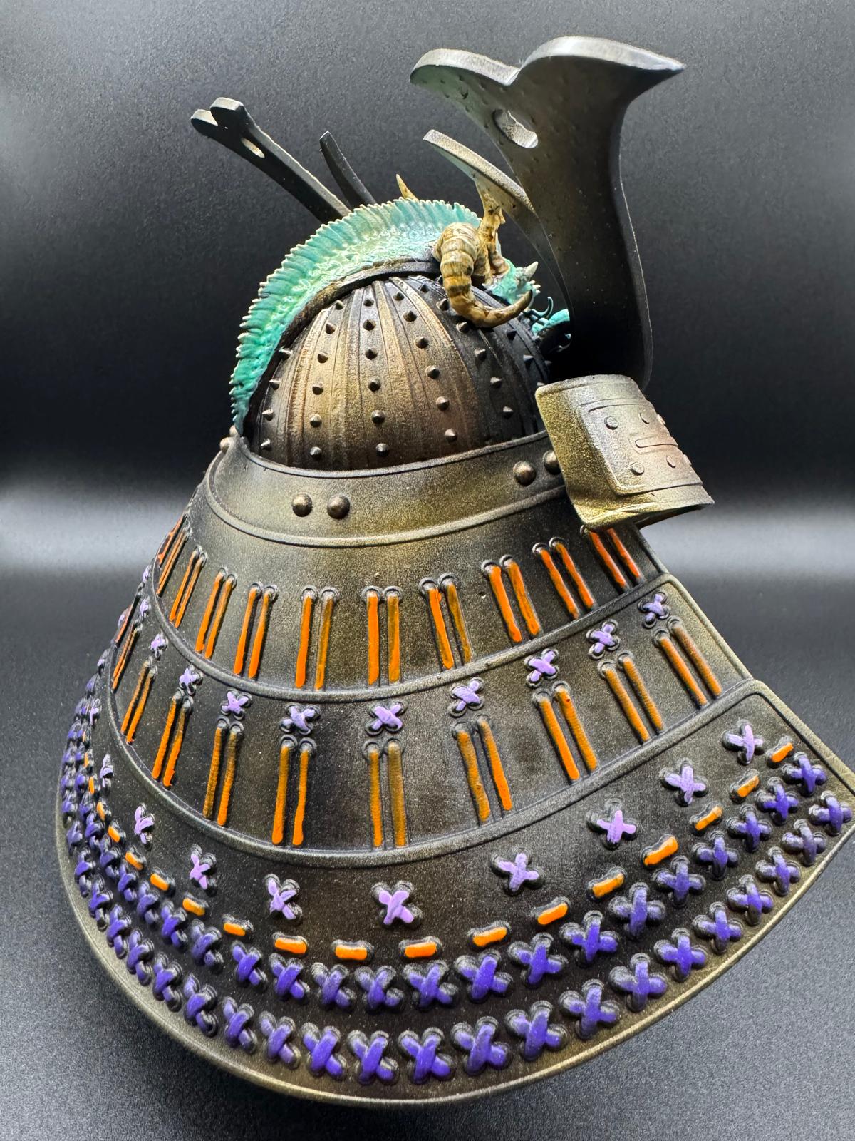 Samurai Kabuto Helmet and Mask, Shogun Mask 3D Printed Decor, Hand ...