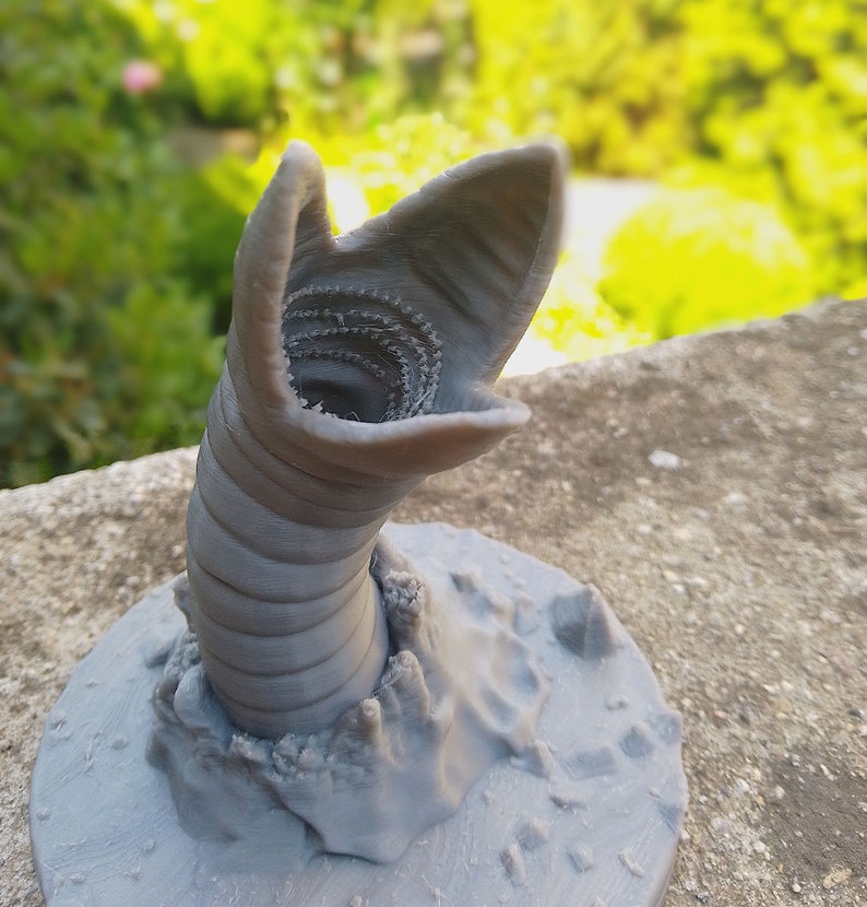 Sandworm Figure - Shai Hulud, Tabletop Gift for Gamers and Sci-fi Fans ...