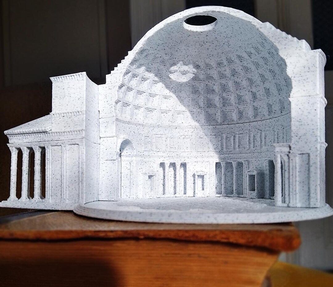3D Printed Pantheon Model – Marble-like Rome Architecture Decor - Etsy UK