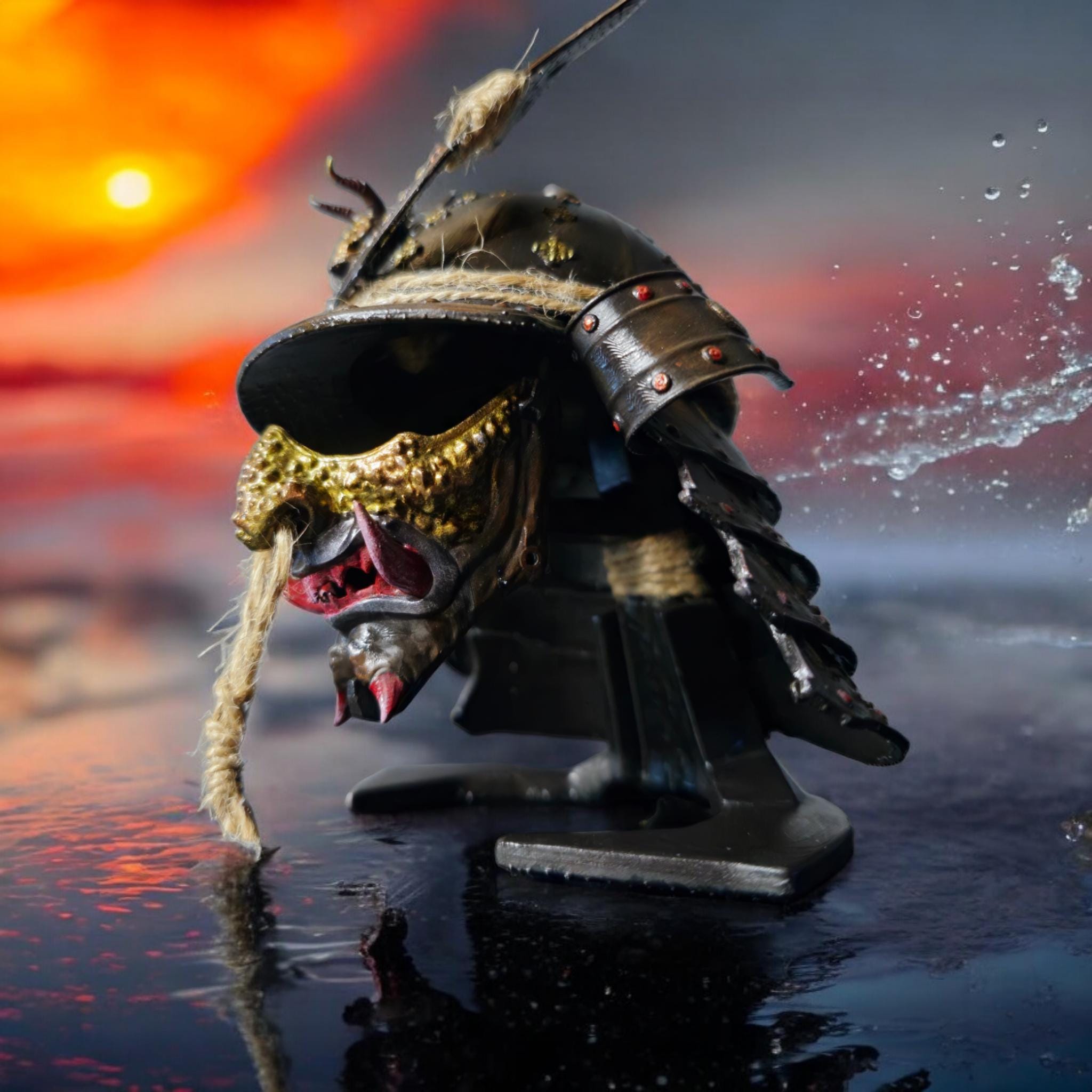 Shogun Mask Intricate Samurai Armor Replica, Unique Decor - Etsy