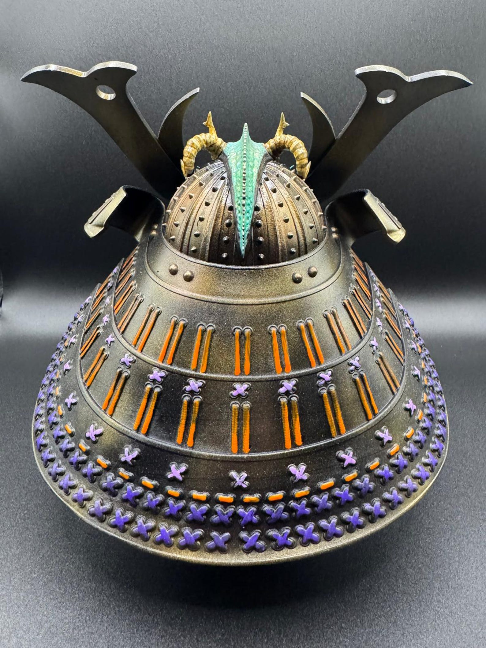 Samurai Kabuto Helmet and Mask, Shogun Mask 3D Printed Decor, Hand ...