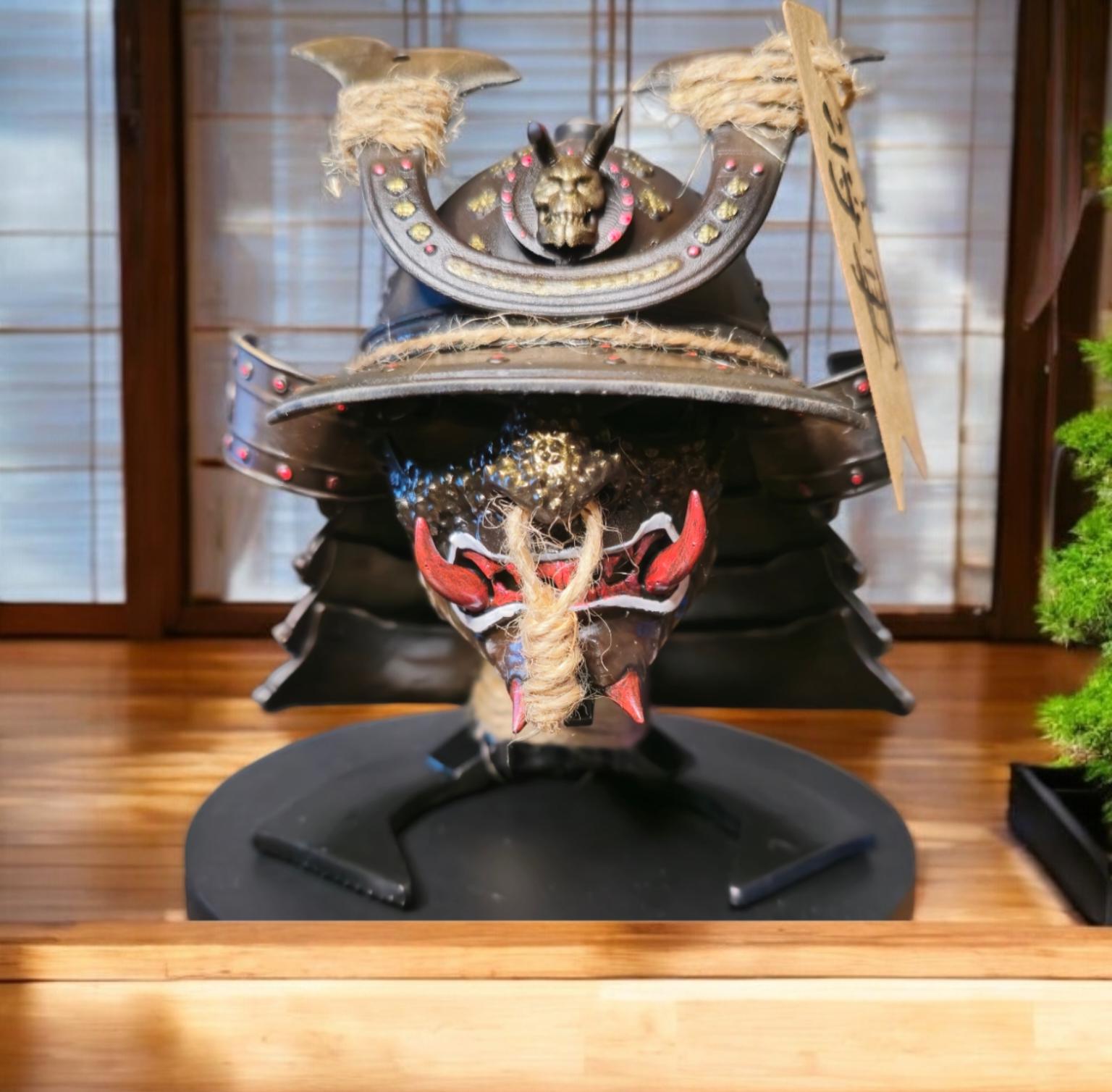 Shogun Mask - Intricate Samurai Armor Replica, Unique Decor - Etsy