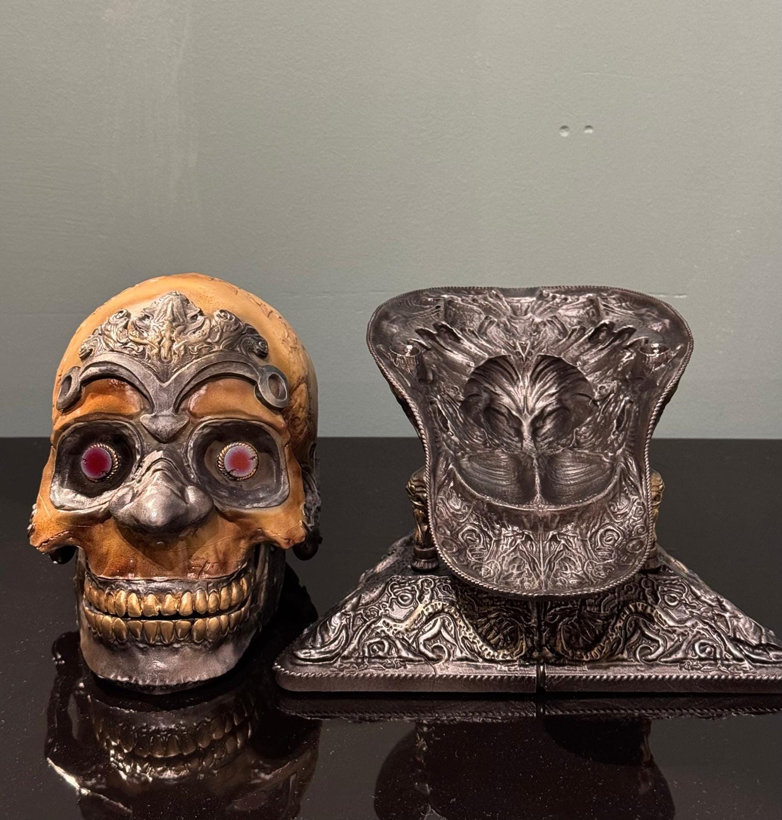Decorative Kapala Skull Set: 3D Printed Stand and Skull Sculpture - Etsy