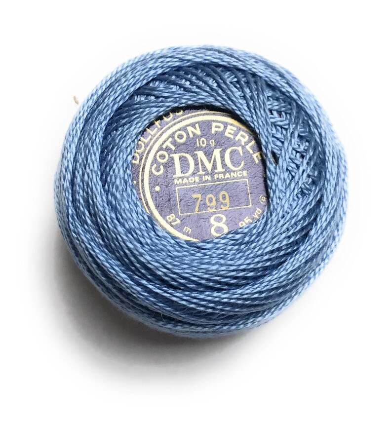 DMC 799 Perle Cotton Thread Size 8 Medium Delft Blue - Etsy