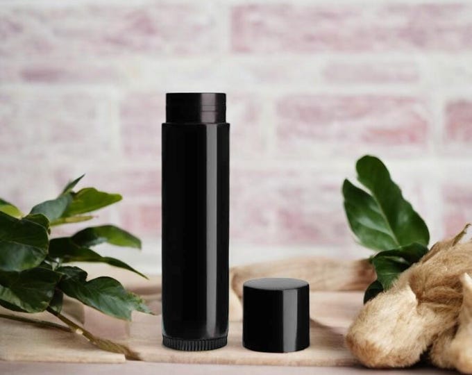 Lip Balm Container- Tubes Plus Cap- Empty- Clear or White- Pack of 25 ...