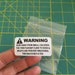 Suffocation Warning Labels Pre-printed Stickers for Plastic Product ...