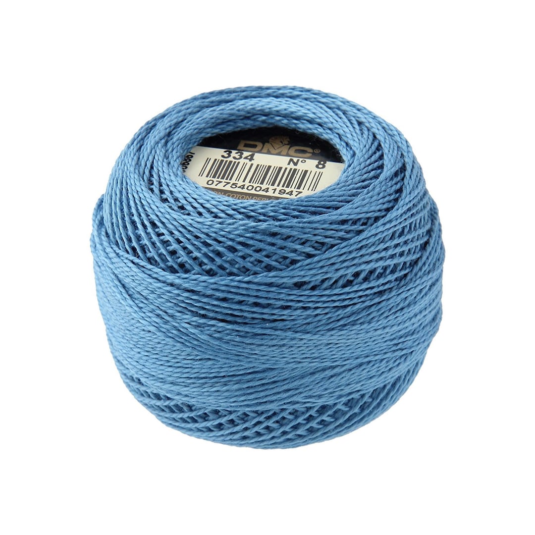 DMC 334 Perle Cotton Thread Size 8 Medium Baby Blue - Etsy