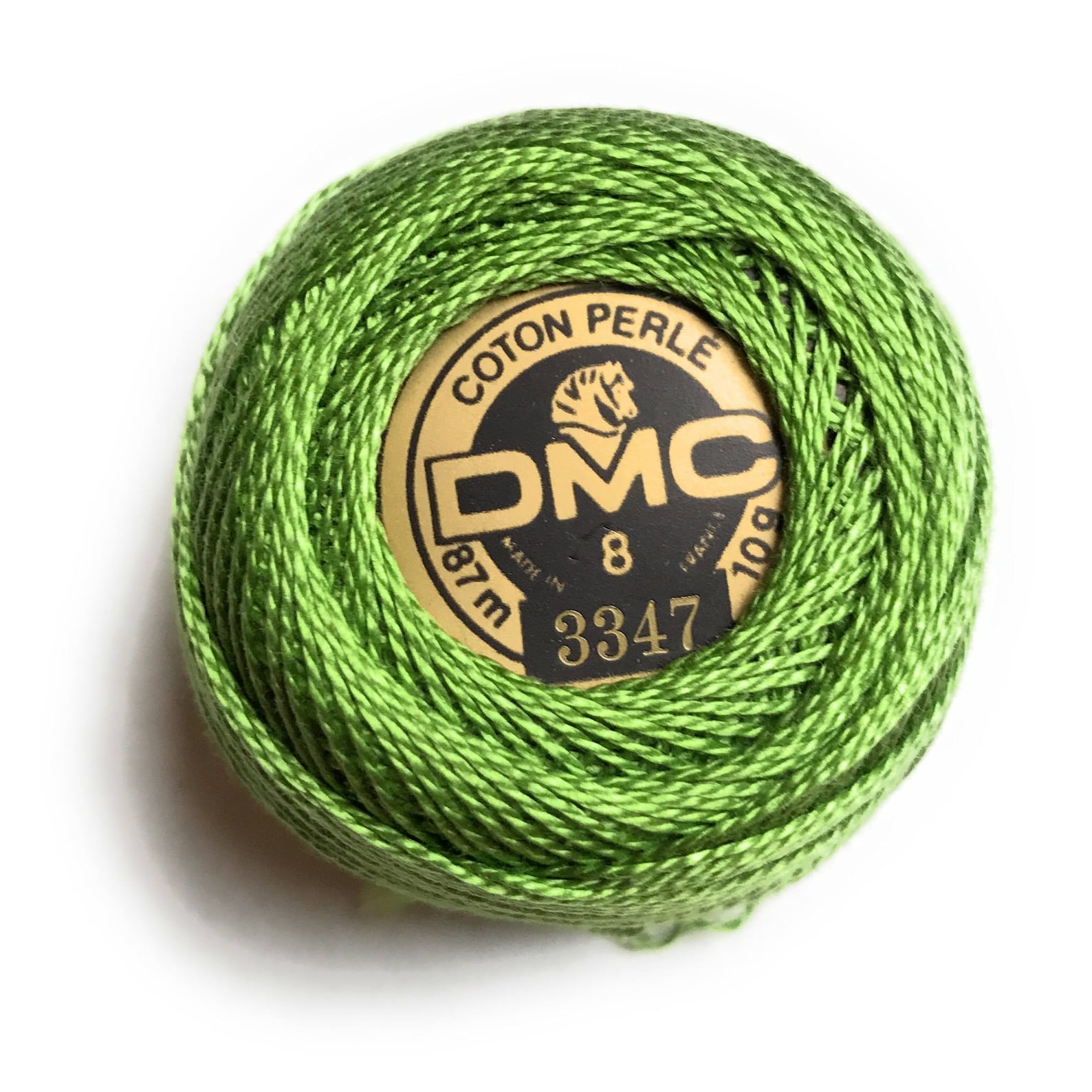DMC 3347 Pearl Cotton Thread Size 8 Medium Yellow Green - Etsy