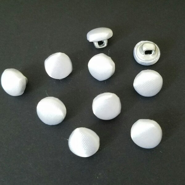 White Fabric Buttons - Etsy