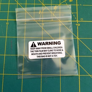 Suffocation Warning Labels Pre-printed Stickers for Plastic Product ...