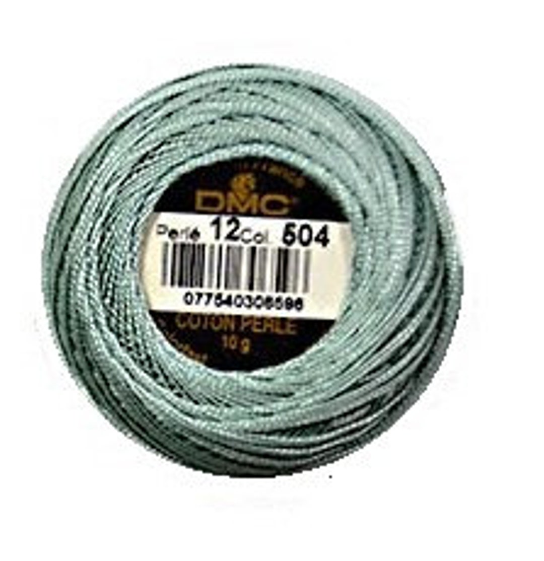 DMC 504 Fil de coton perlé Taille 12 Vert bleu très clair - Etsy France