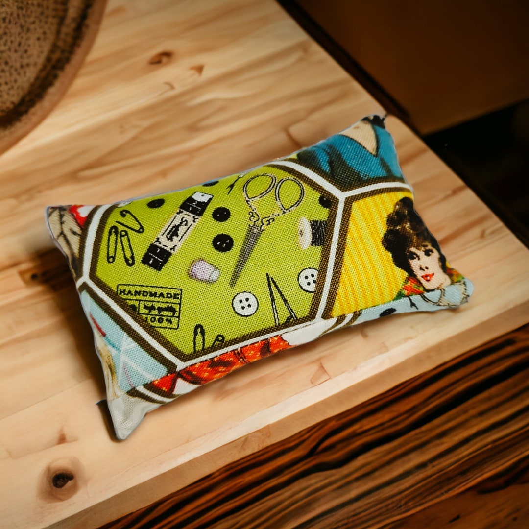 Retro Lady Emery Pincushion Filled With Emery Sand - Etsy