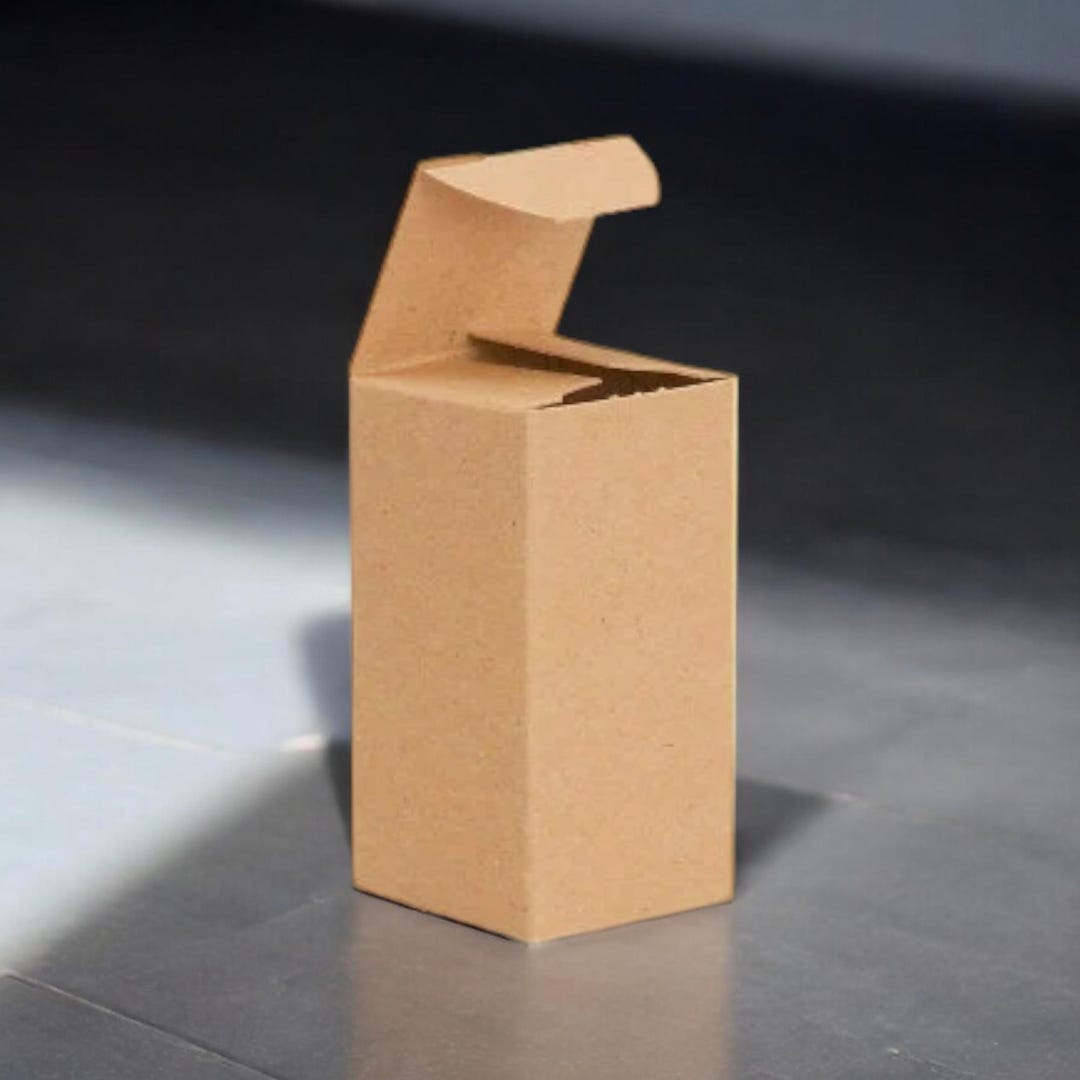 25 Pcs 1.5" X 1.5" X 3" Kraft Gift Box Reverse Tuck Cartons - Etsy