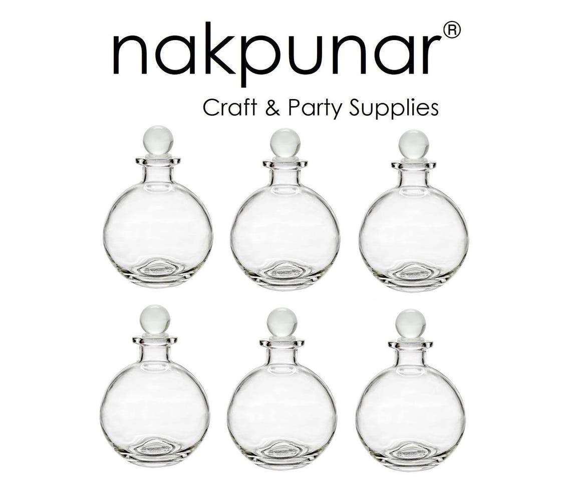 6 Pcs Glass Ball Bottles With Glass Bottle Stopper 8.5 Oz for - Etsy