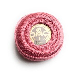 DMC 899 Perle Cotton Thread Size 8 Medium Rose Pink - Etsy