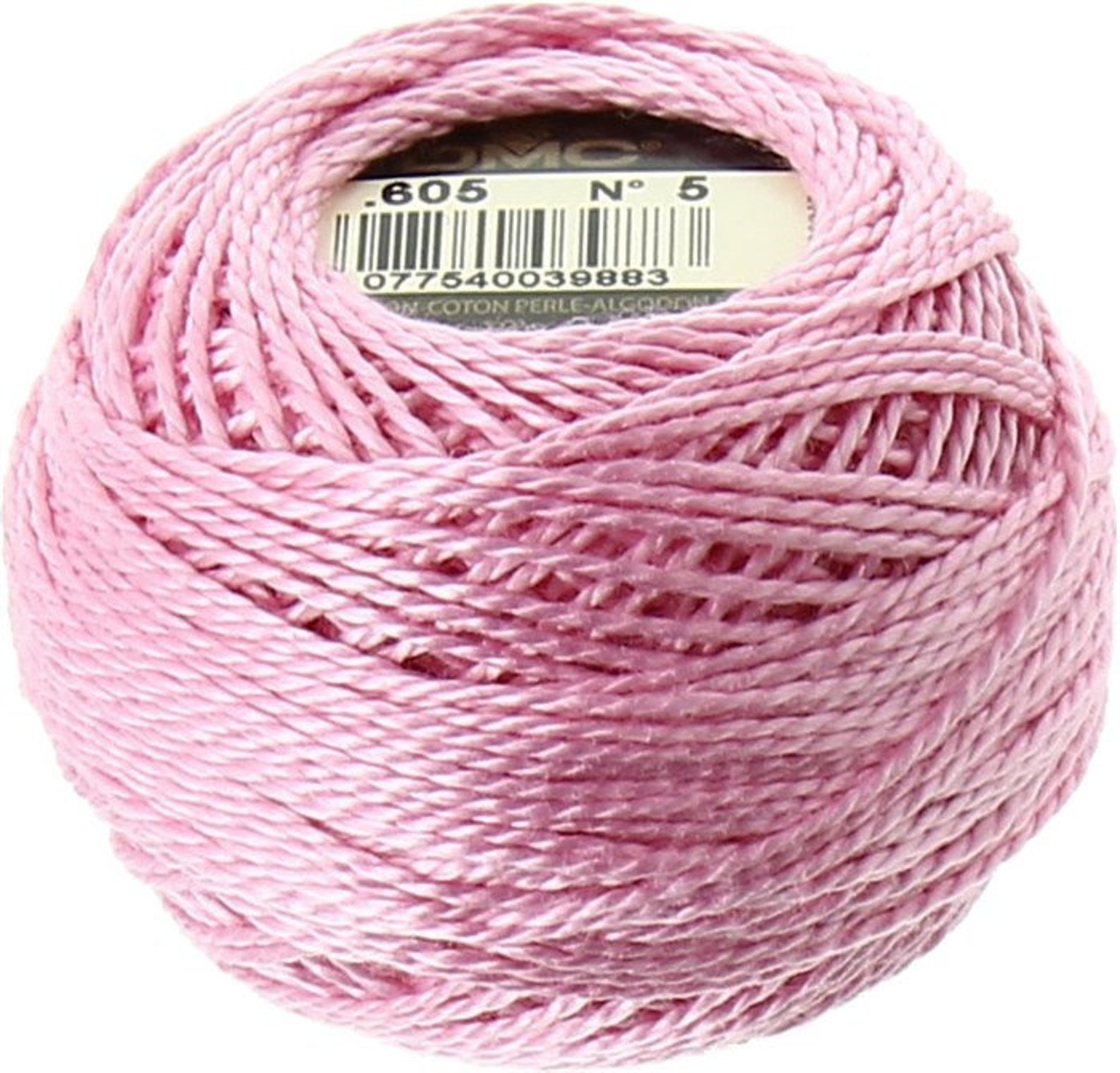 DMC 605 Perle Cotton Thread Size 5 Pink - Etsy