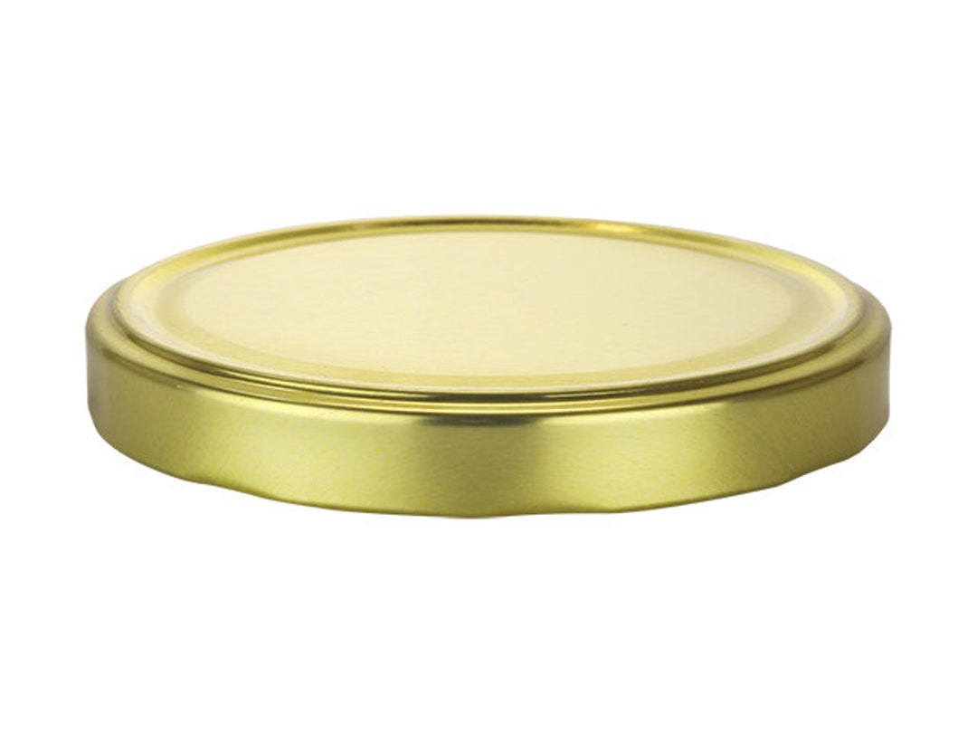 89TW Lug Lids for Glass Jars Replacement Lids - 6 Lugs, Plastisol Lined ...