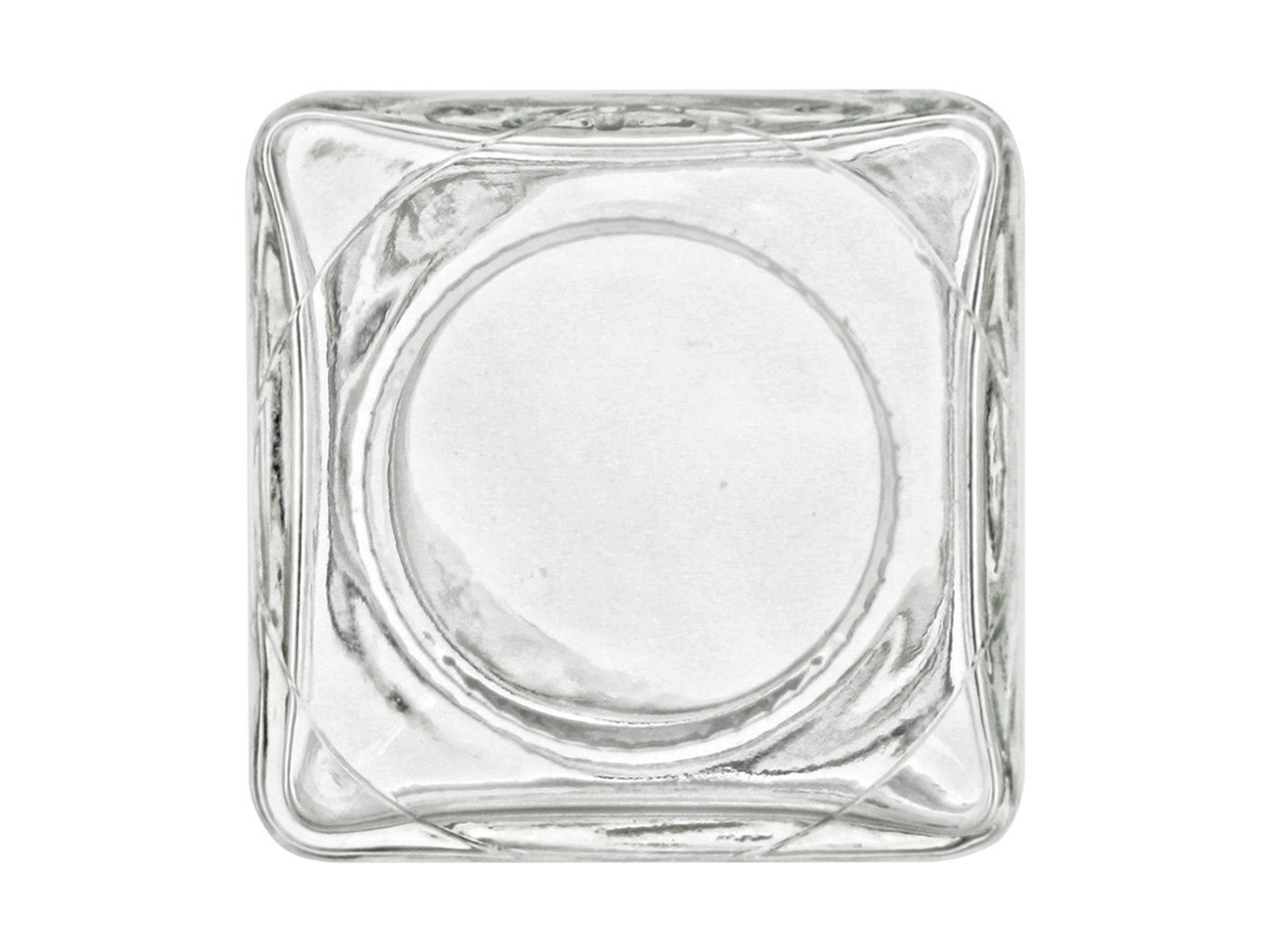 12 Pcs 4 Oz Square Cube Glass Jar With Your Color Choice of Lid ...