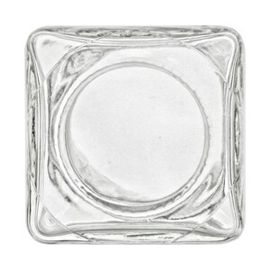 12 Pcs 4 Oz Square Cube Glass Jar With Your Color Choice of Lid ...