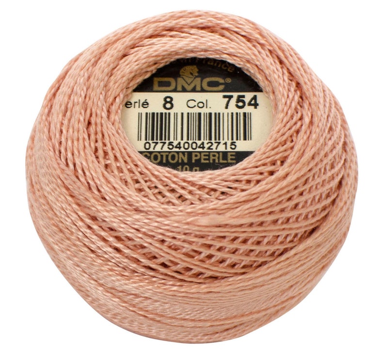 DMC 754 Perle Cotton Thread Size 8 Light Peach Pink - Etsy