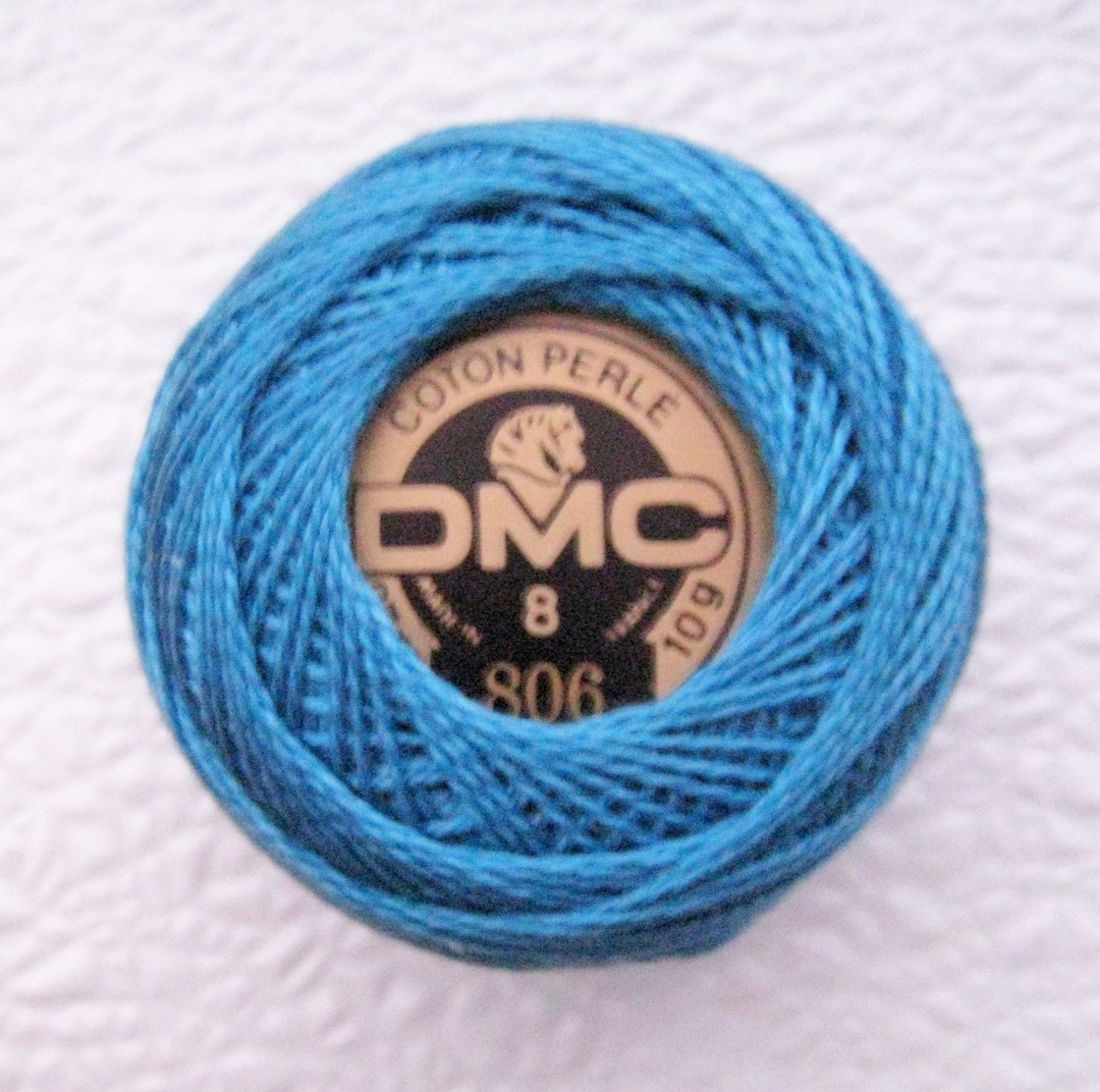 DMC 806 Perle Cotton Thread Size 5 Dark Peacock Blue - Etsy