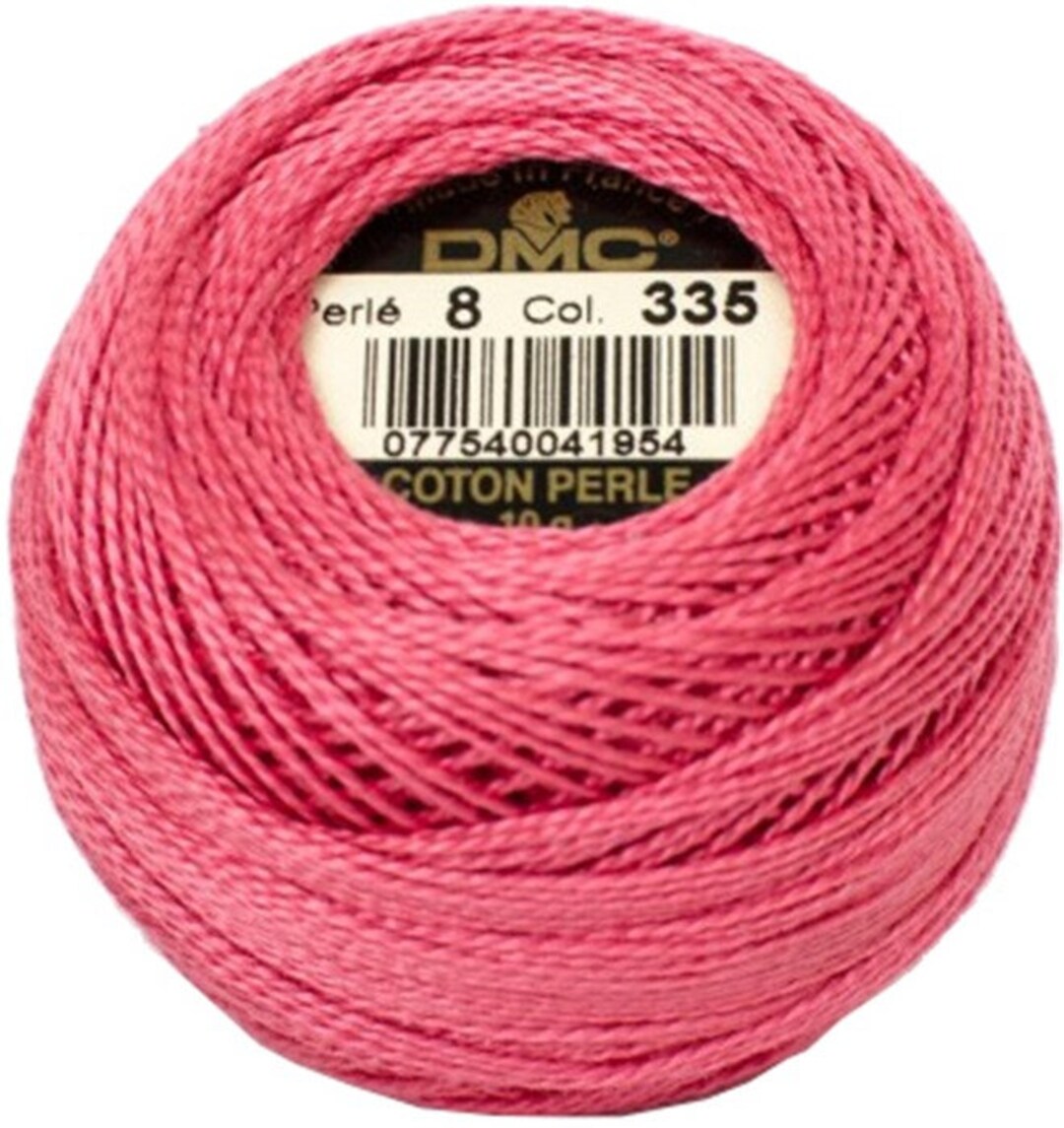 DMC 335 Perle Cotton Thread Size 8 Rose Pink - Etsy