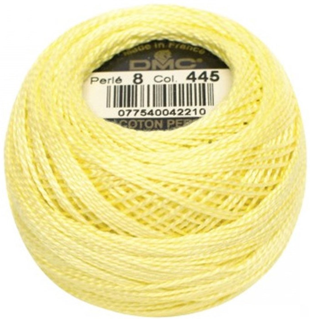 DMC 745 Perle Cotton Thread Size 8 Light Pale Yellow - Etsy