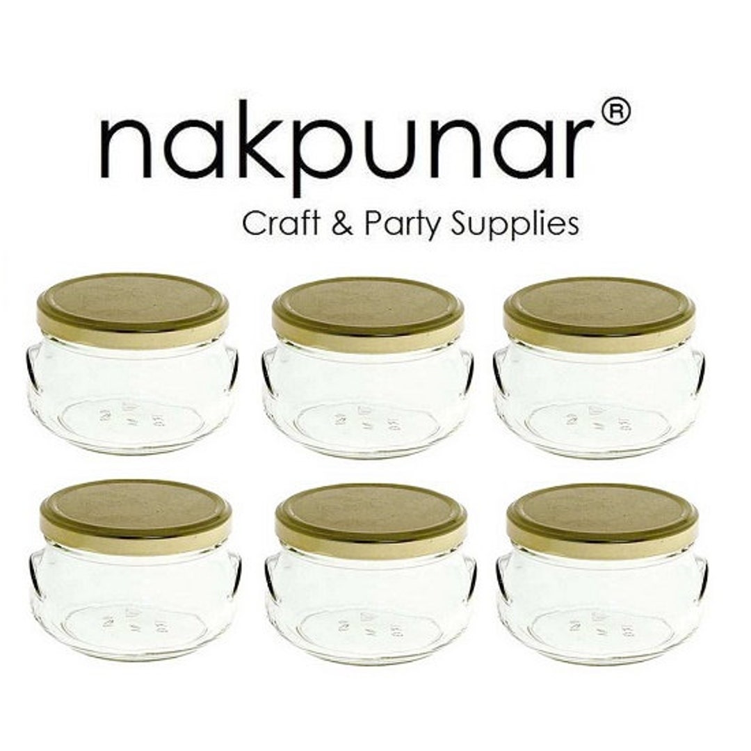 11 Oz Glass Tureen Jars With Color Choice of Lid ( 325 Ml ) - Etsy