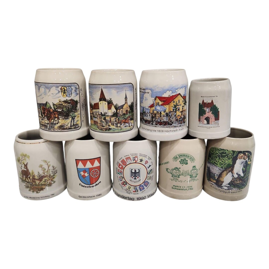 Vintage German Beer Stein - Collectible Drinkware From Europe, Gift for ...