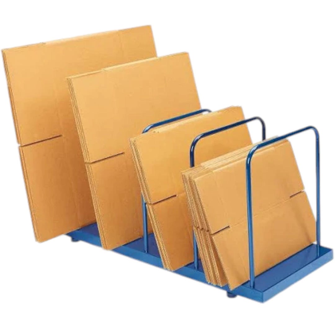 ULINE Steel Carton Stand 42 X 18 X 23in Corrugated Boxes Wood Sheets ...
