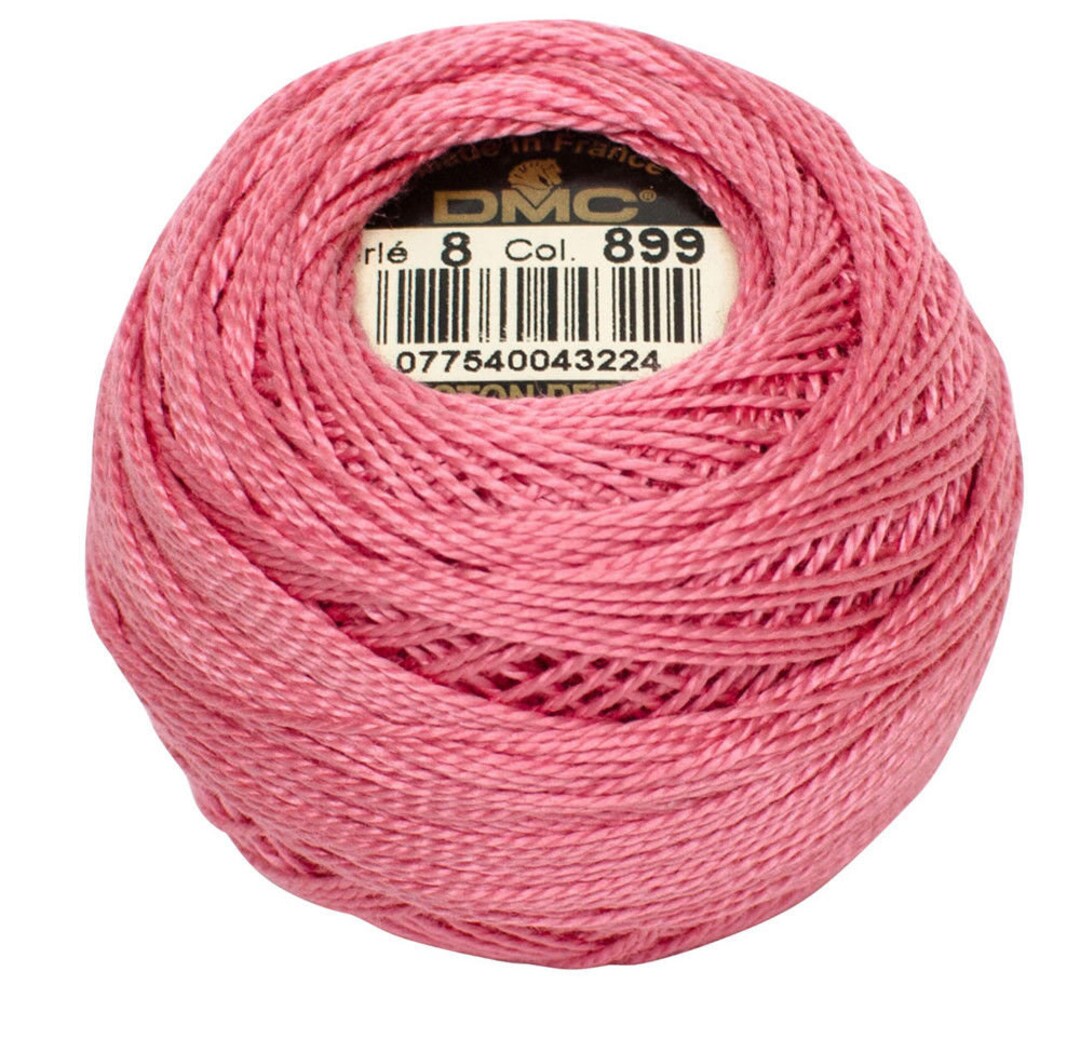 DMC 899 Perle Cotton Thread Size 8 Medium Rose Pink - Etsy