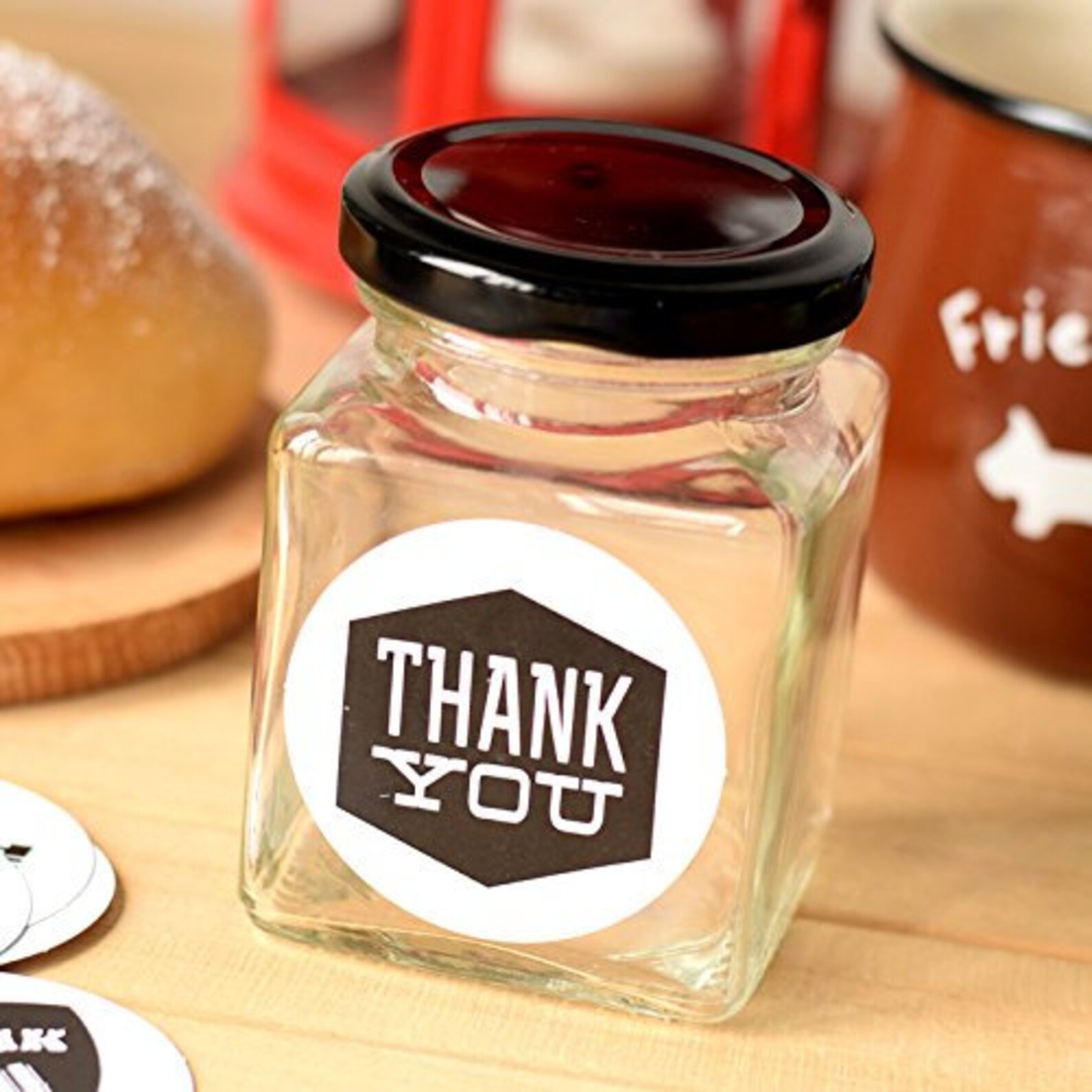 12 Pcs 4 Oz Square Cube Glass Jar With Your Color Choice of Lid ...