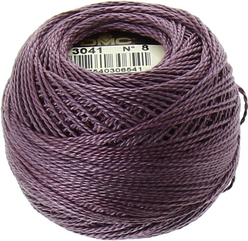 DMC 3041 Perle Cotton Thread Size 8 Medium Antique Violet - Etsy
