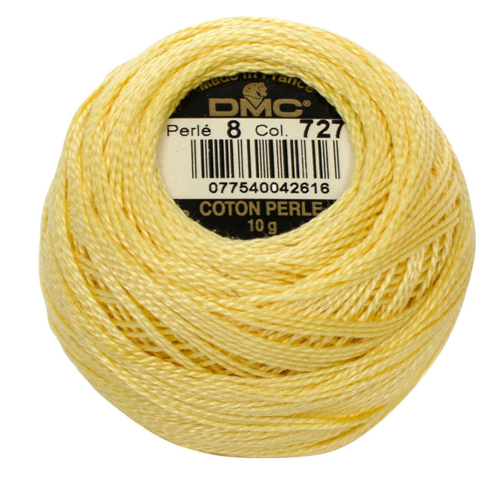 DMC 727 Perle Cotton Thread Size 8 Very Light Topaz | Etsy