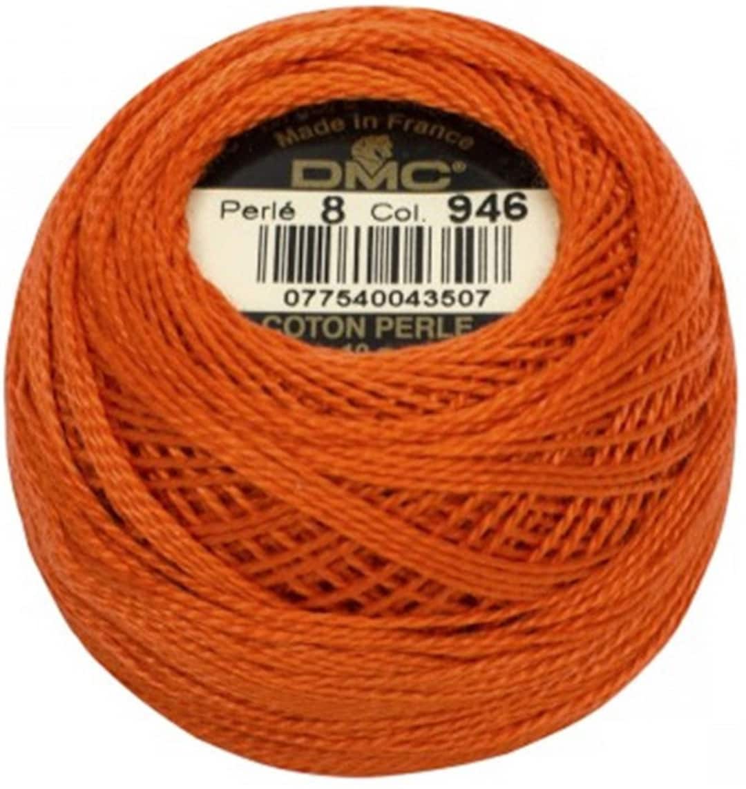 DMC 946 Pearl Cotton Thread | Size 8 | Medium Burnt Orange - Etsy