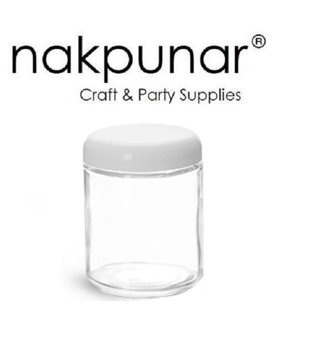 6 Pcs 2 Oz Straight Sided Glass Jar With Whiteblack Plastic Dome Lid Storage And Organization