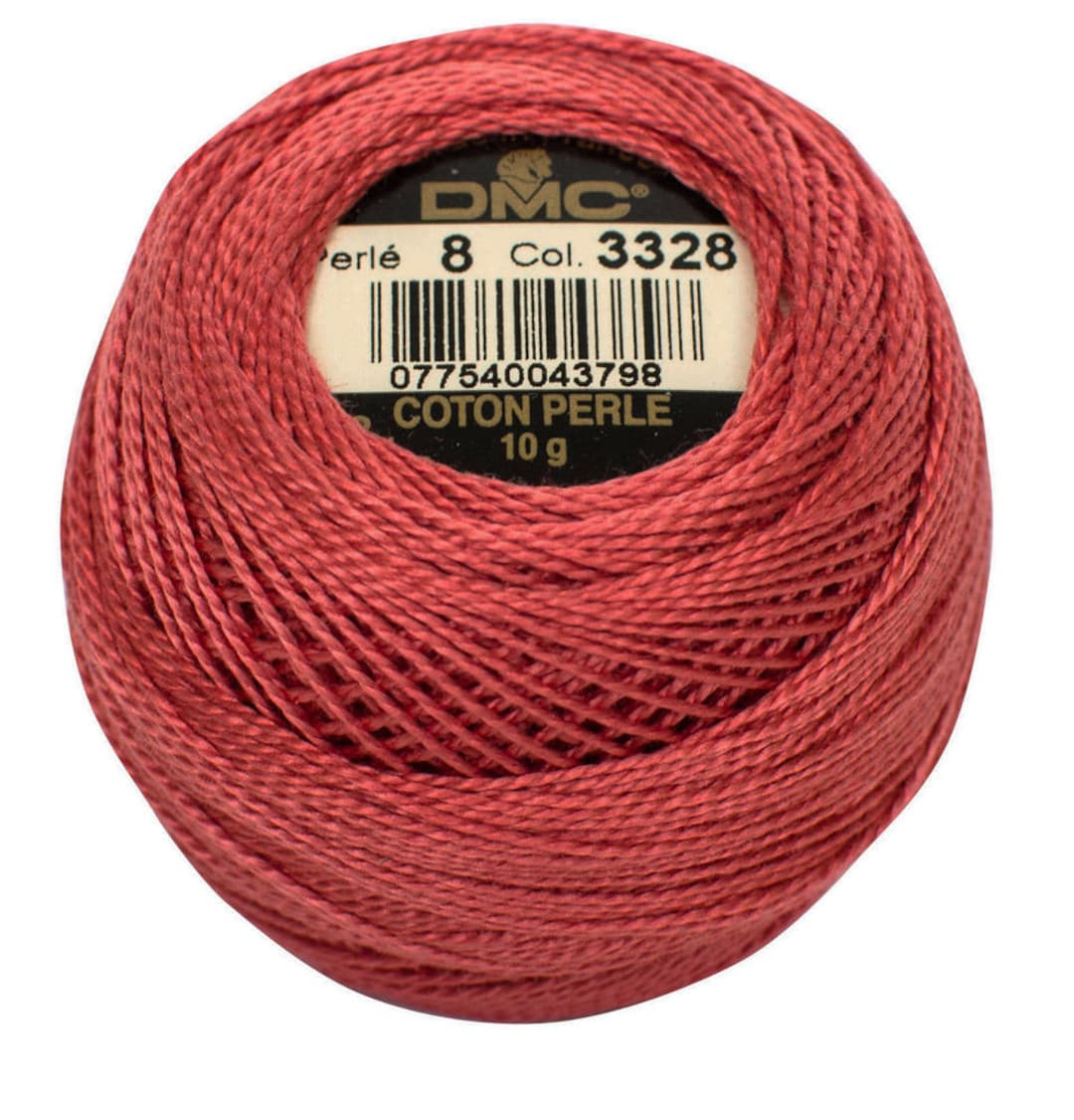 DMC 3328 Perle Cotton Thread Size 8 Dark Salmon - Etsy