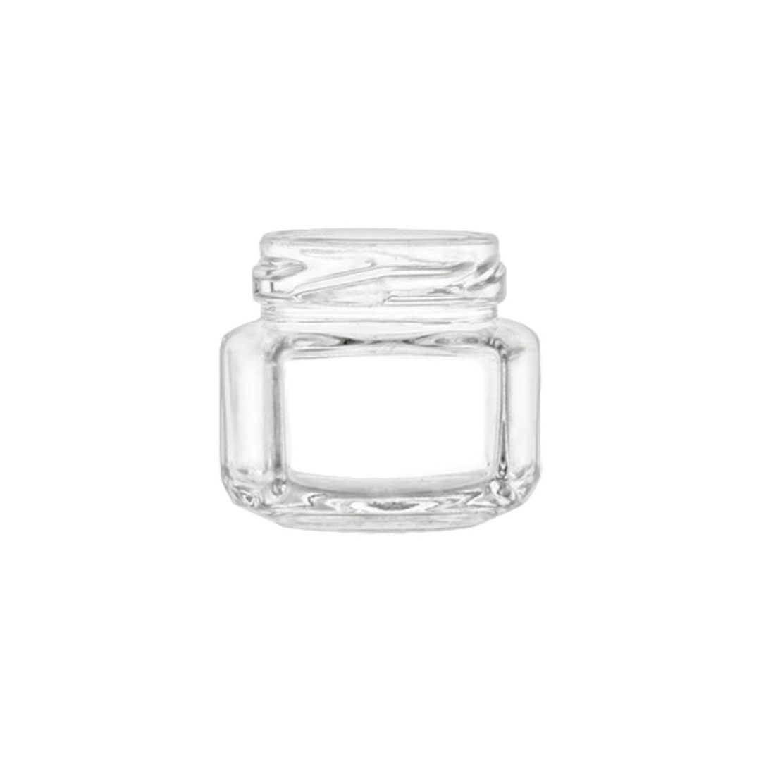 1.5 Oz Oval Hexagon Glass Jars With Lids Storage and - Etsy