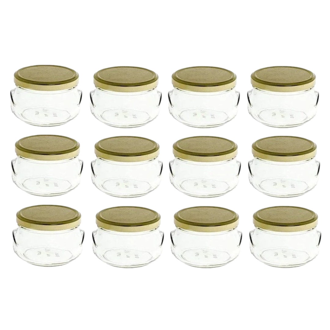 8 Oz Glass Tureen Jars With Lids 250 Ml - Etsy