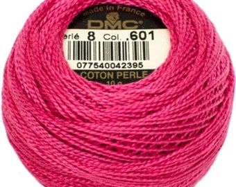 DMC 606 Perle Cotton Thread Size 8 Bright Orange-red - Etsy