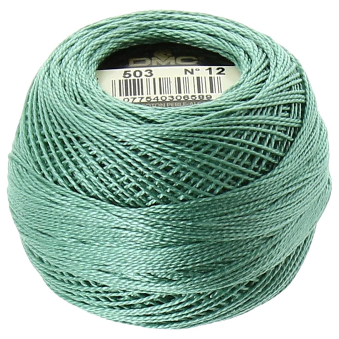 DMC 504 Perle Cotton Thread | Size 8 Size 12 | Very Light Blue Green - Etsy