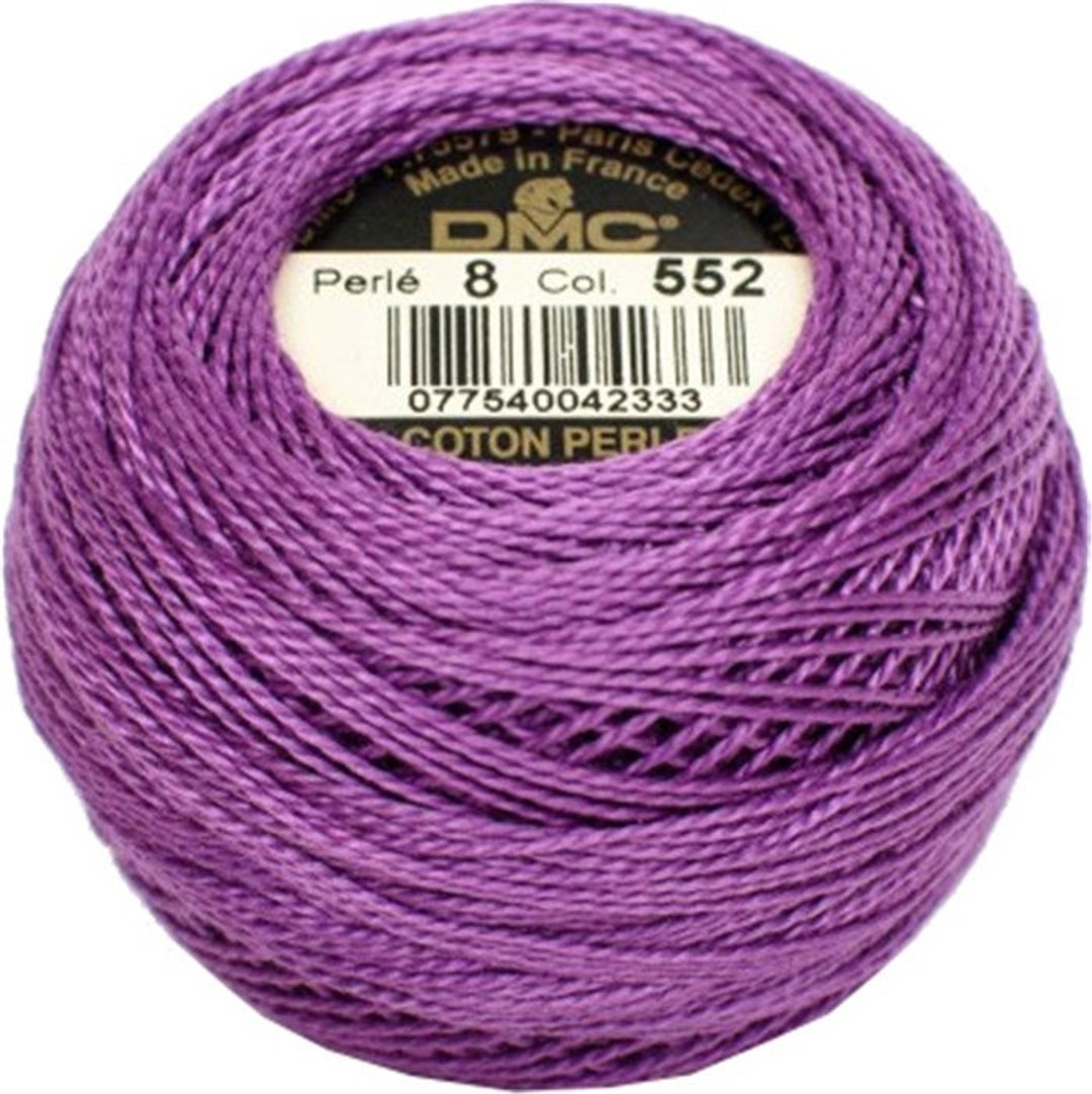 DMC 552 Perle Cotton Thread | Size 8 or Size 5 | Medium Violet - Etsy