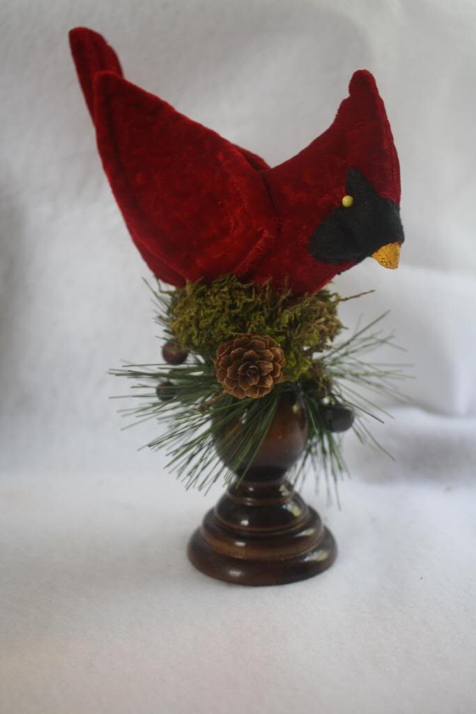Primitive Folk Art Red Bird Cardinal E PATTERN - Etsy