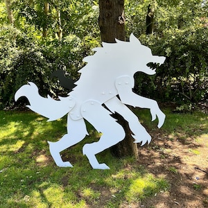 Halloween Werewolf Yard Display, PVC Garden Decoration, Wolfman Yard ...