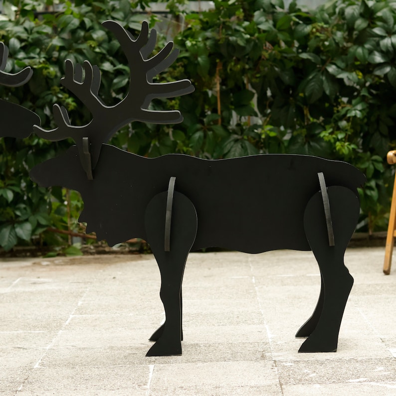 Moose Yard Display Giant All-weather PVC Garden Decor Large Lawn ...