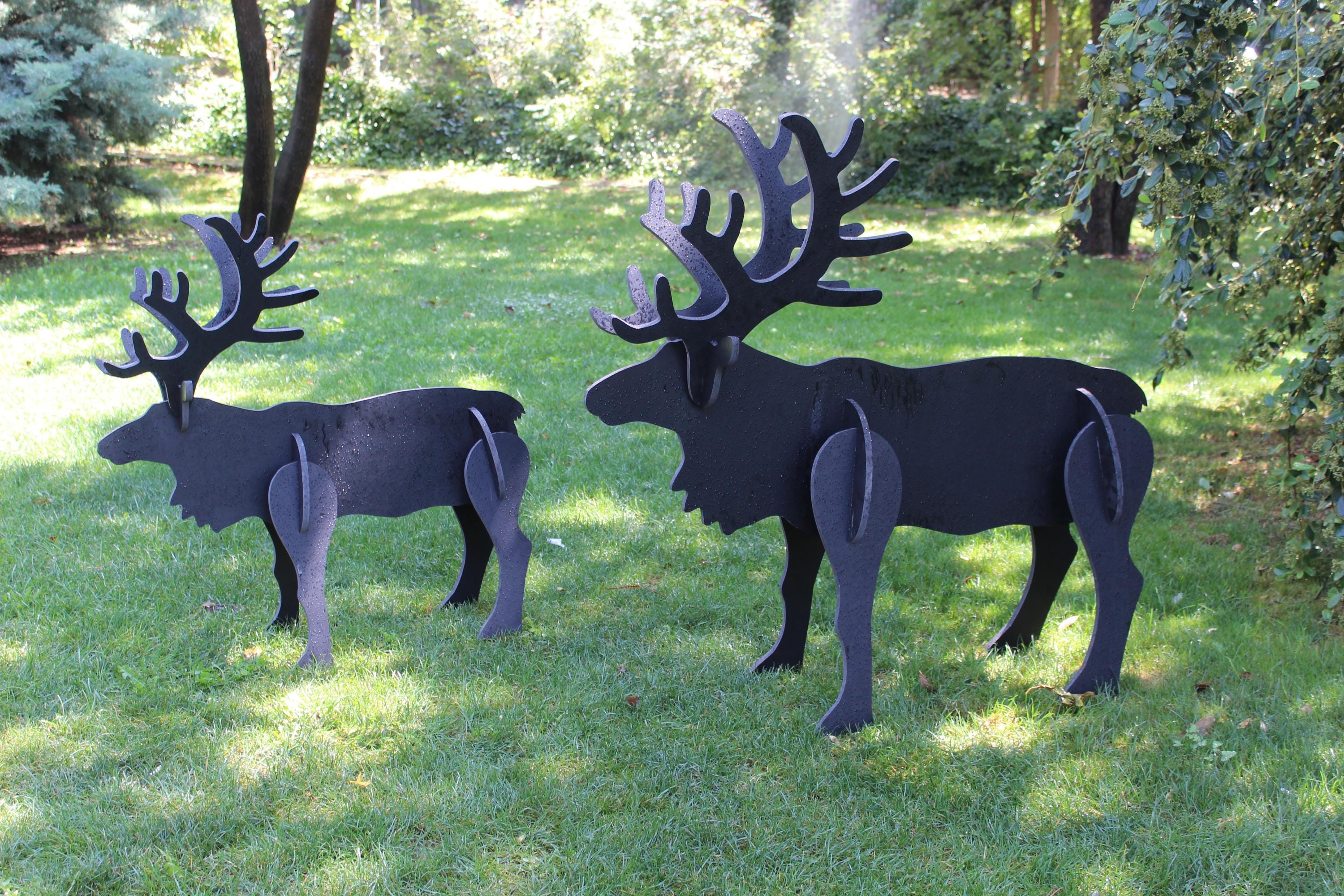 All Weather Yard Display Moose, Lawn Decor Elk, PVC Deer, Garden ...