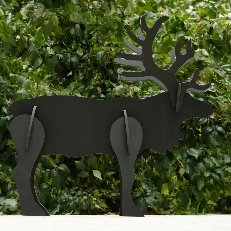 Moose Yard Display | Giant All-weather PVC Garden Decor | Large Lawn ...